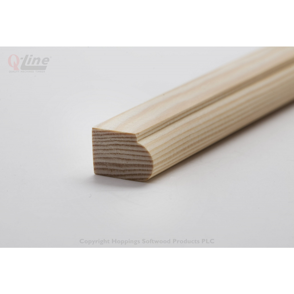 14.5mmx20.5mm Q-Line Pine Staff Bead 2.4mtr Length - North Kent Timber